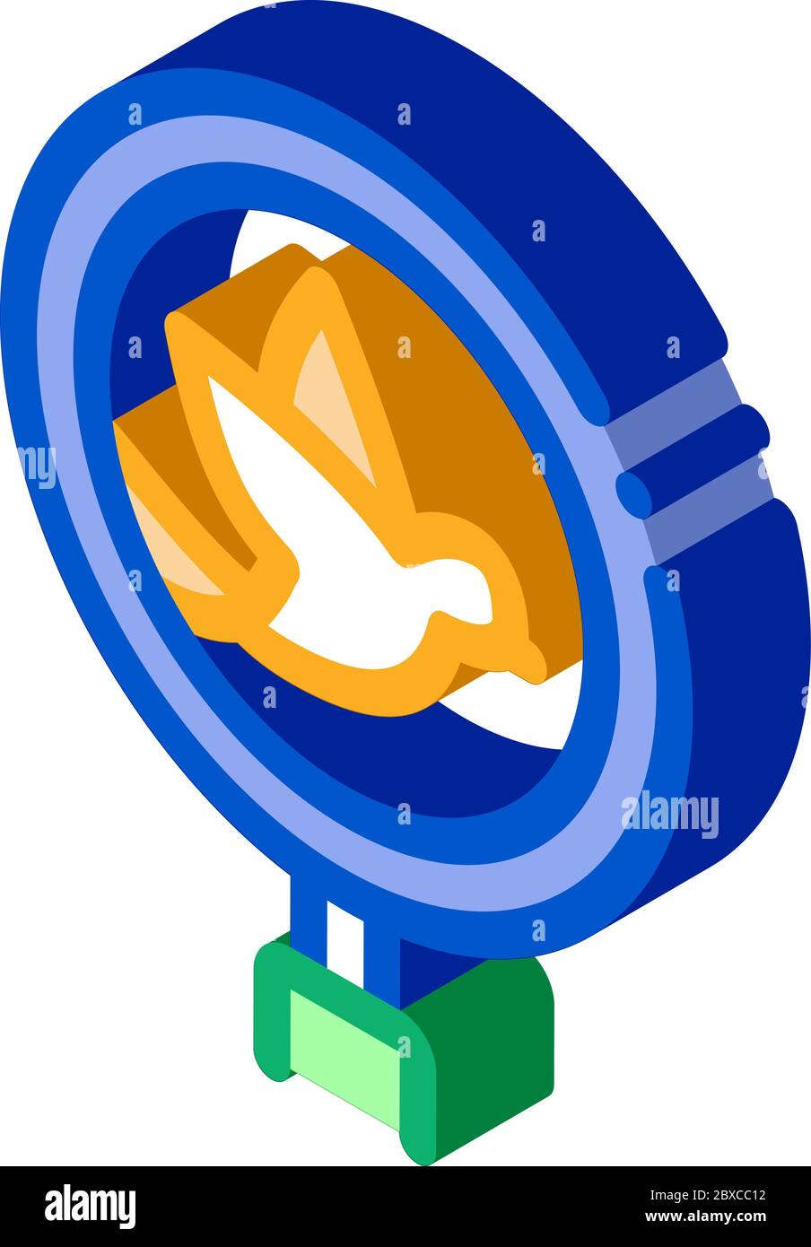 Bird Ornithology Research Icon Thin Line Vector Stock Vector Image ...