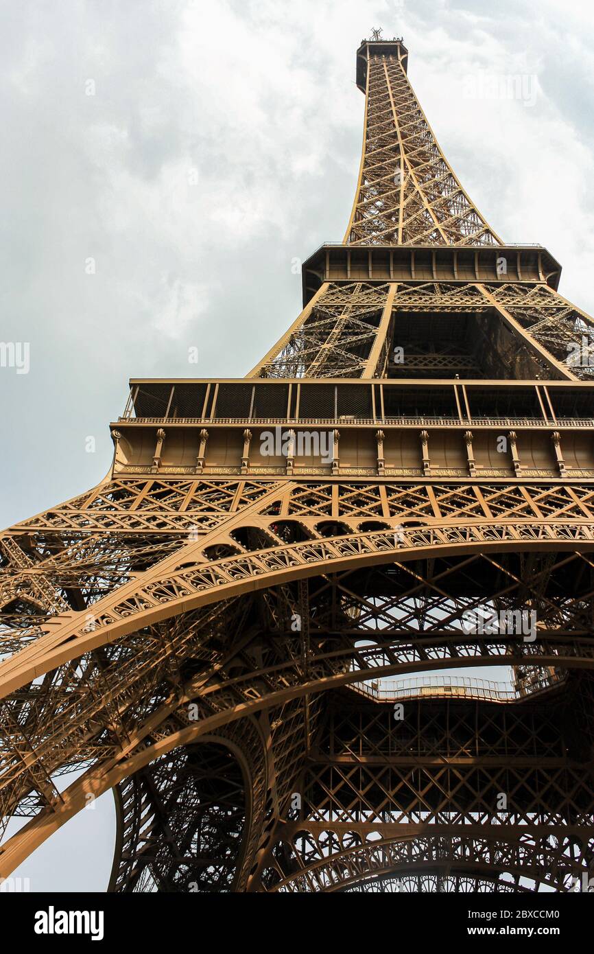 A unique perspective of the Eiffel Tower Stock Photo - Alamy