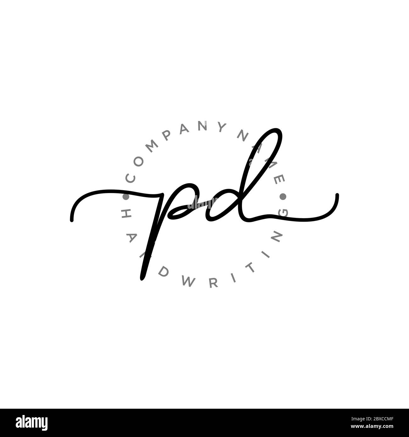 Pd initials logo hi-res stock photography and images - Alamy