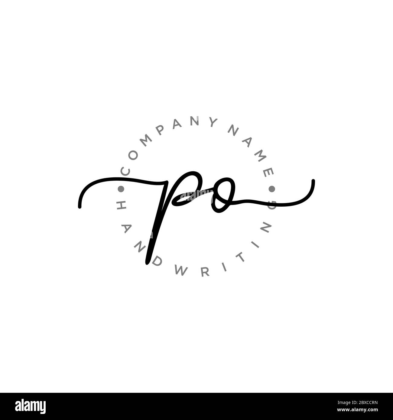 Po logo vector vectors hi-res stock photography and images - Alamy