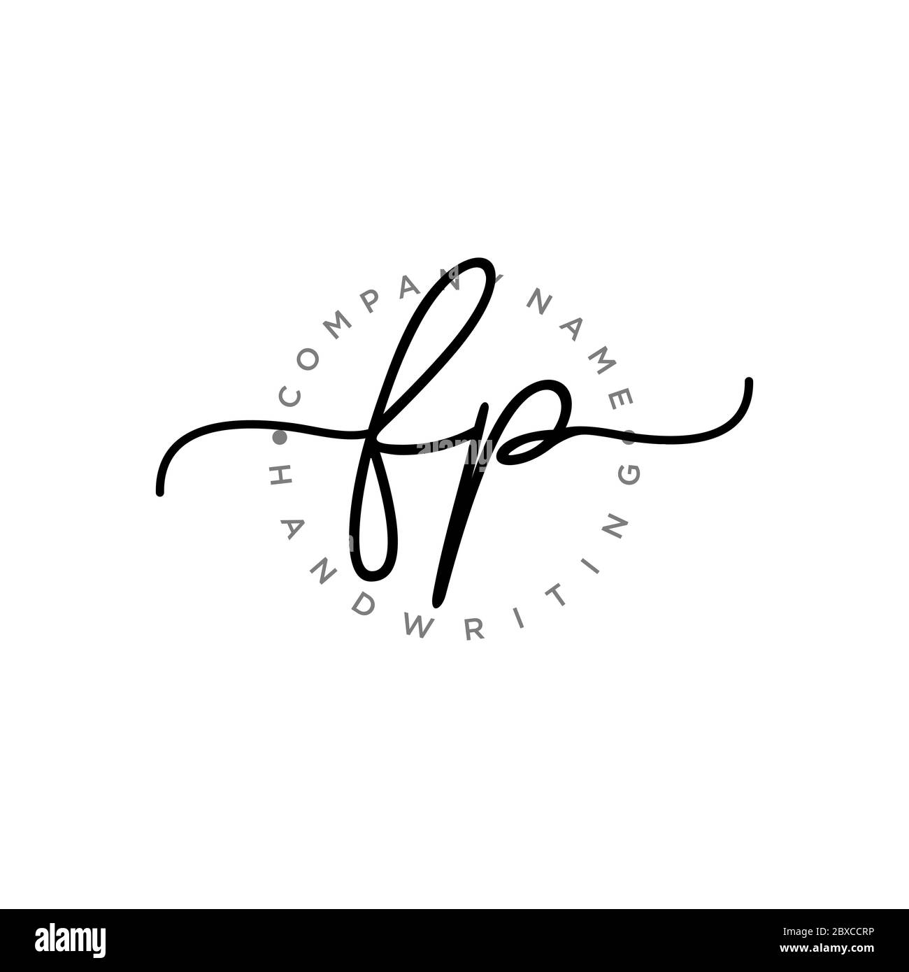 Initial fp vector vectors hi-res stock photography and images - Alamy