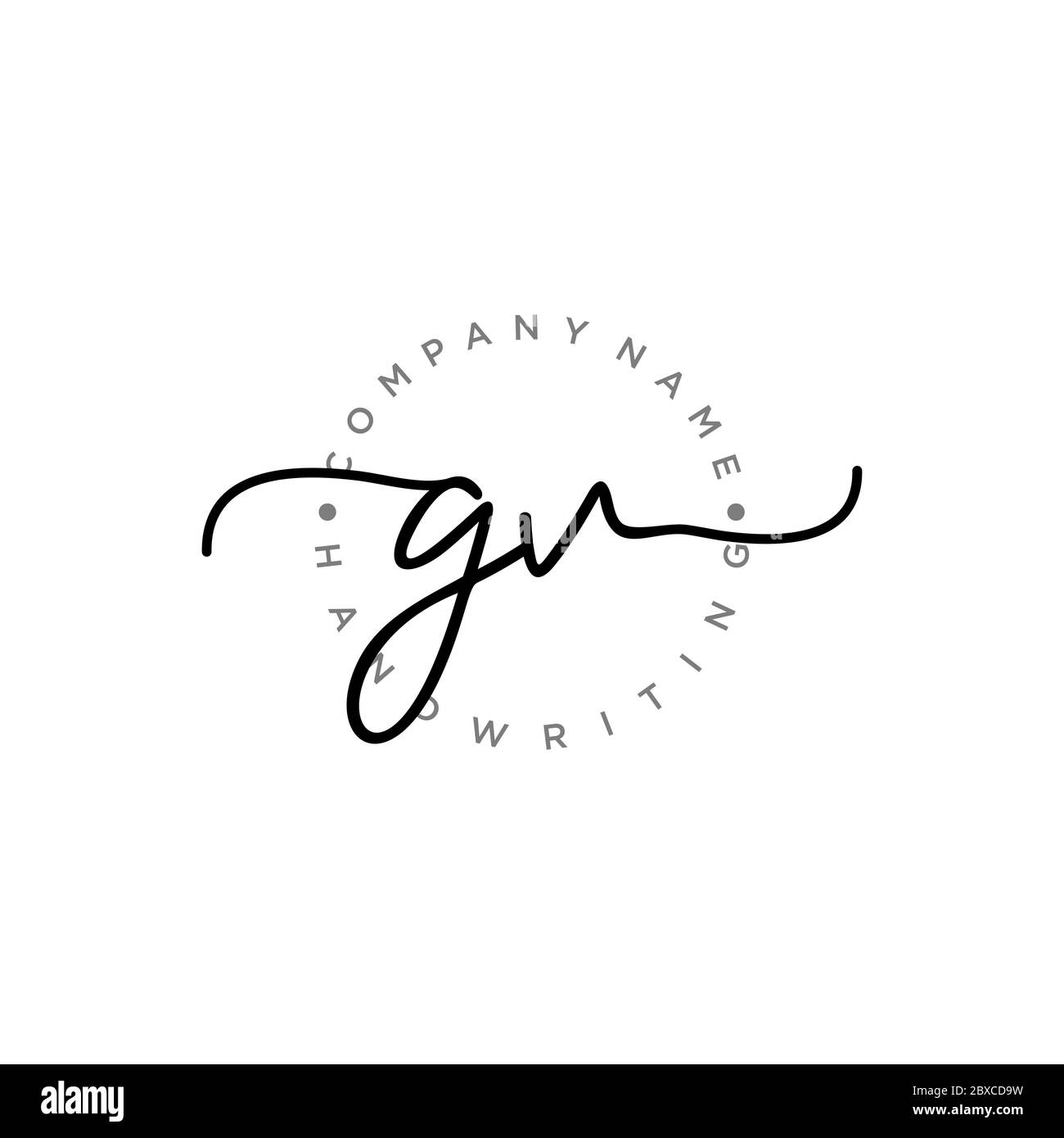 Initial gv logo vector vectors hi-res stock photography and images - Alamy