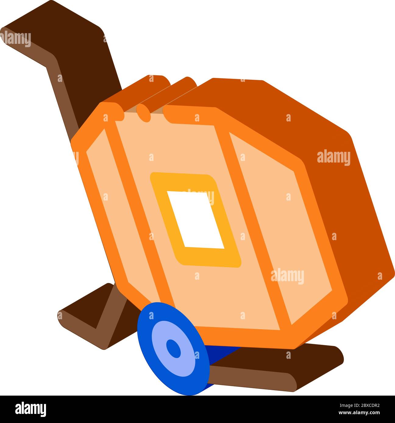 Cement Mixer Isometric Icon Vector Illustration Stock Vector Image ...