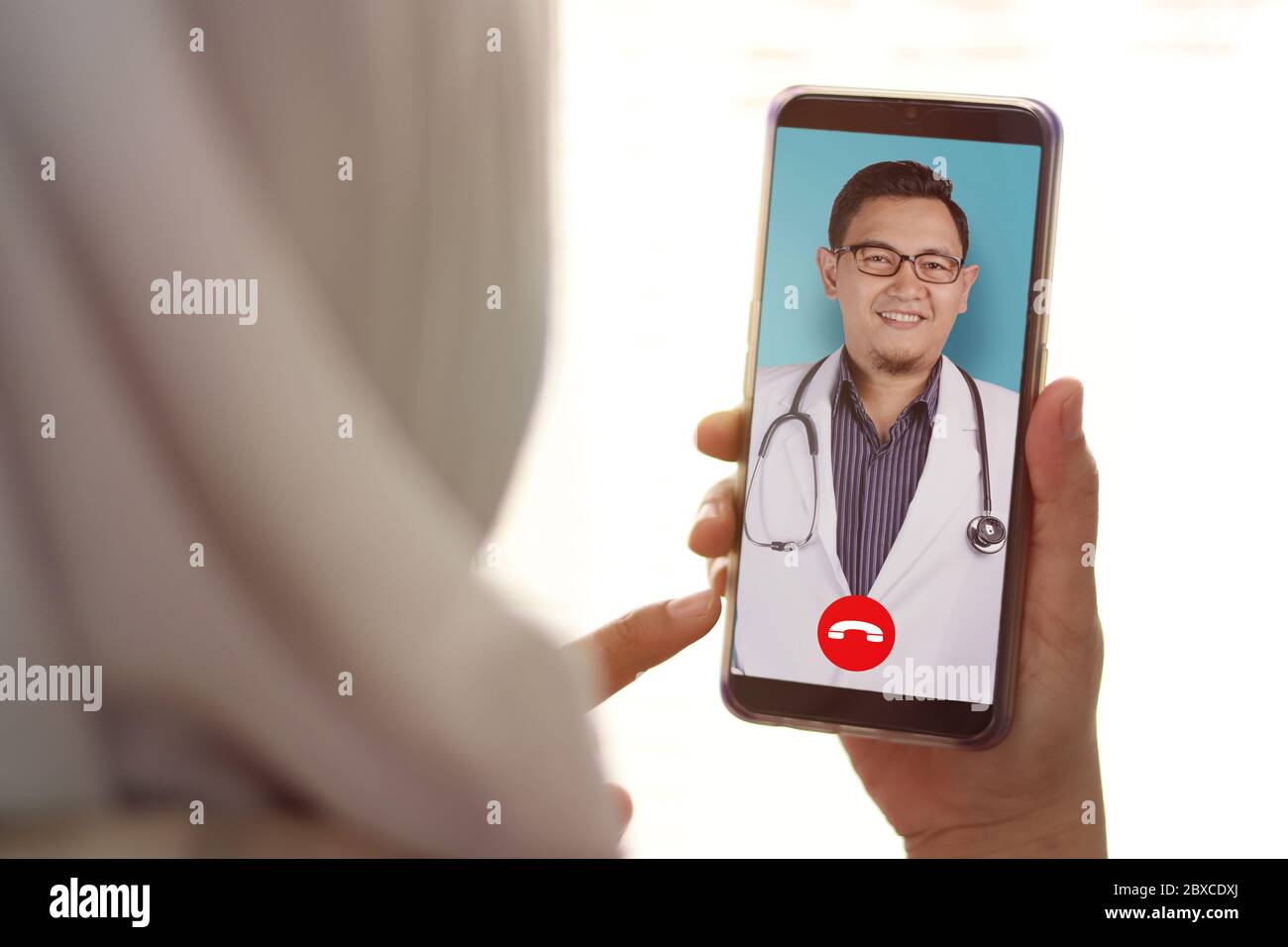 Concept of online medical healthcare services, shows smartphone app ...