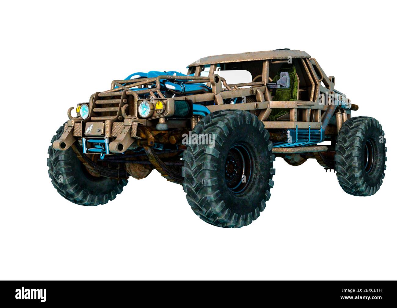 hot road car in a white background. This old style car in clipping path ...