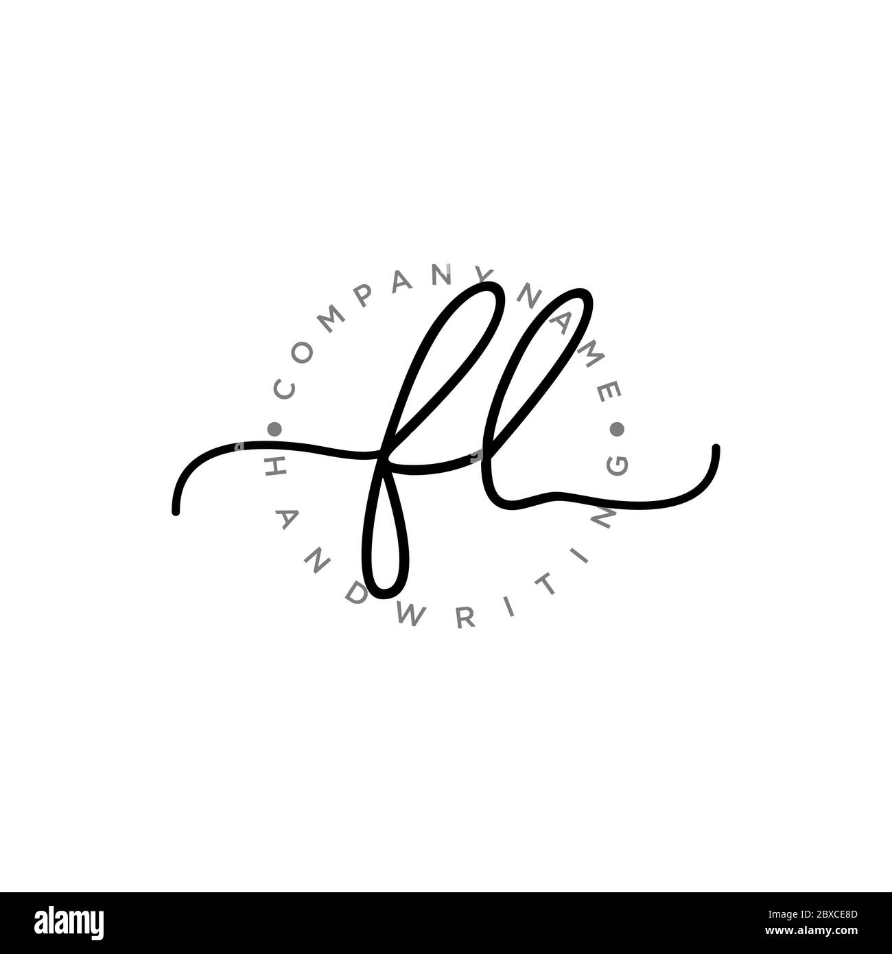 Fl initials logo Stock Vector Images - Alamy