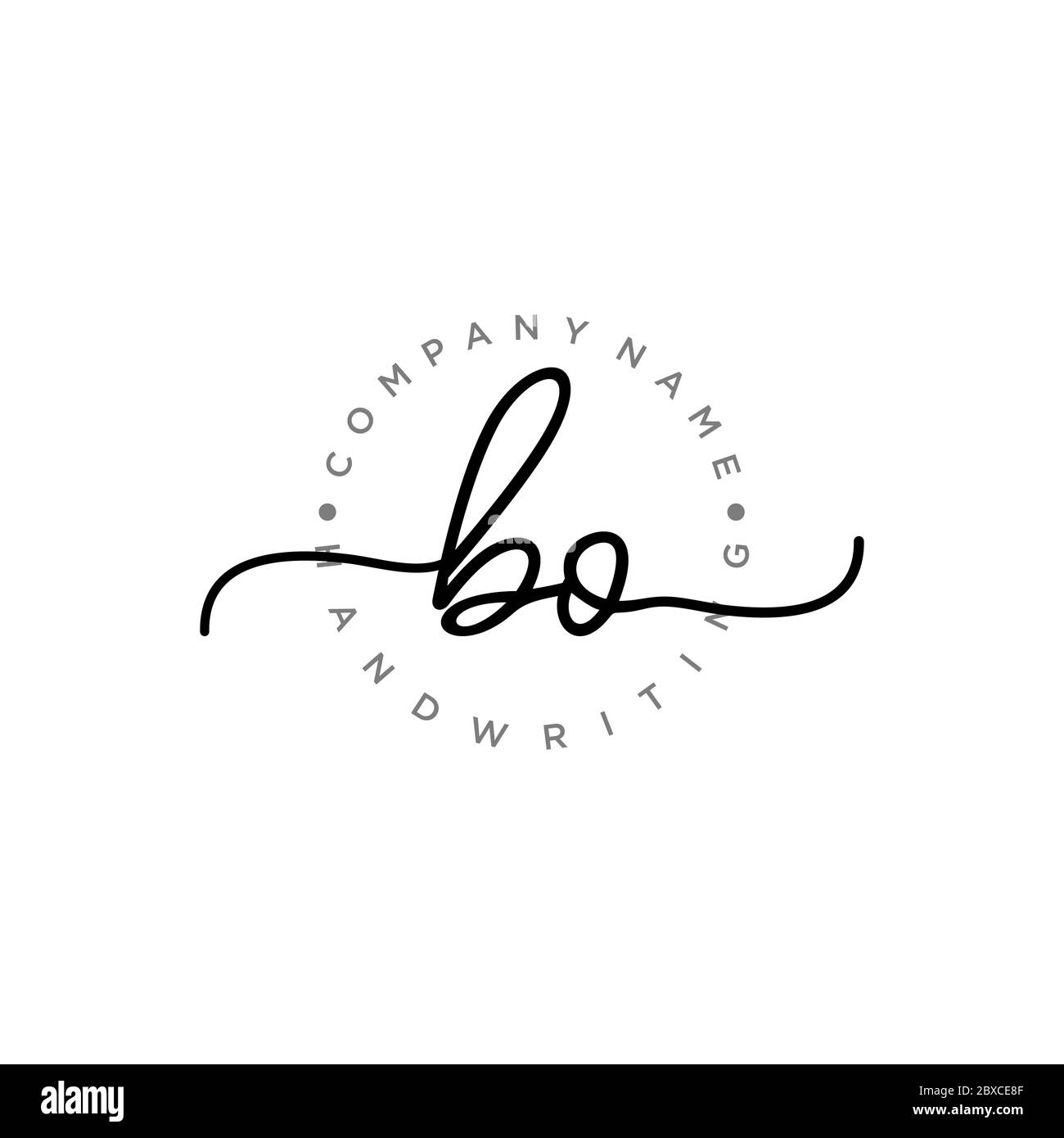 Letter bo vector vectors hi-res stock photography and images - Alamy