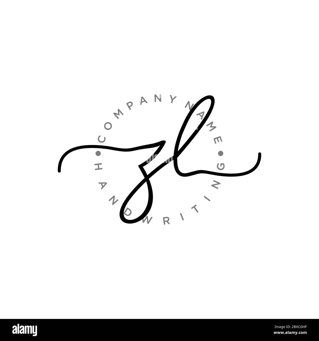 Zl initials logo Stock Vector Images - Alamy