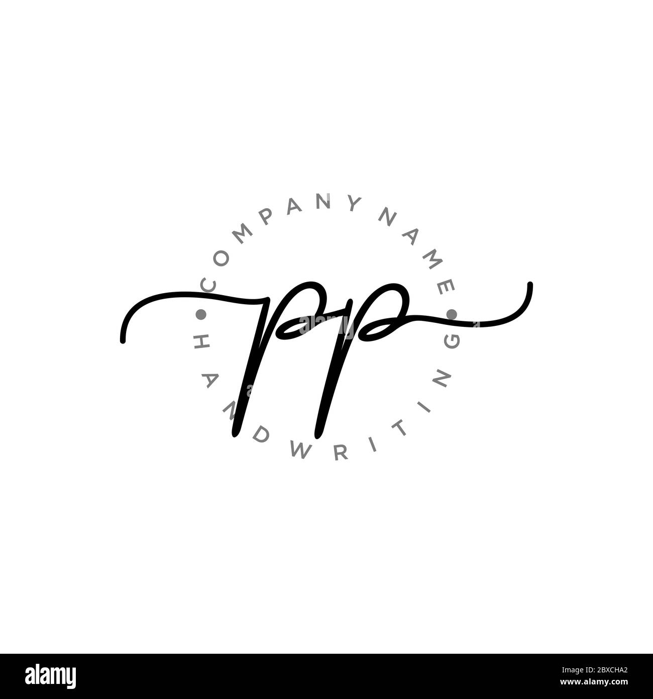 Pp monogram vector vectors hi-res stock photography and images - Alamy