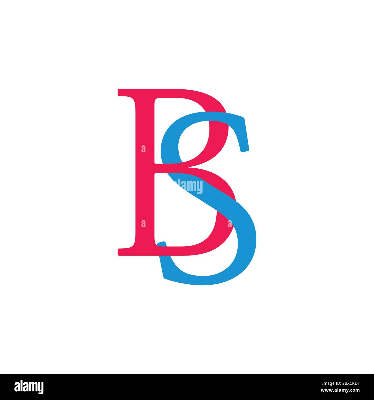 linked letter geometric colorful design logo vector Stock Vector Image ...