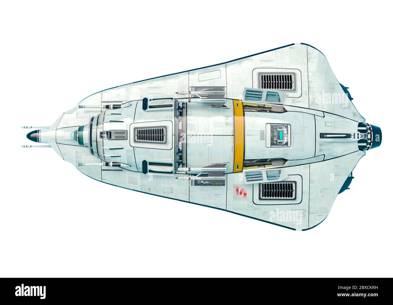 small space ship in a white background . This small space ship in ...