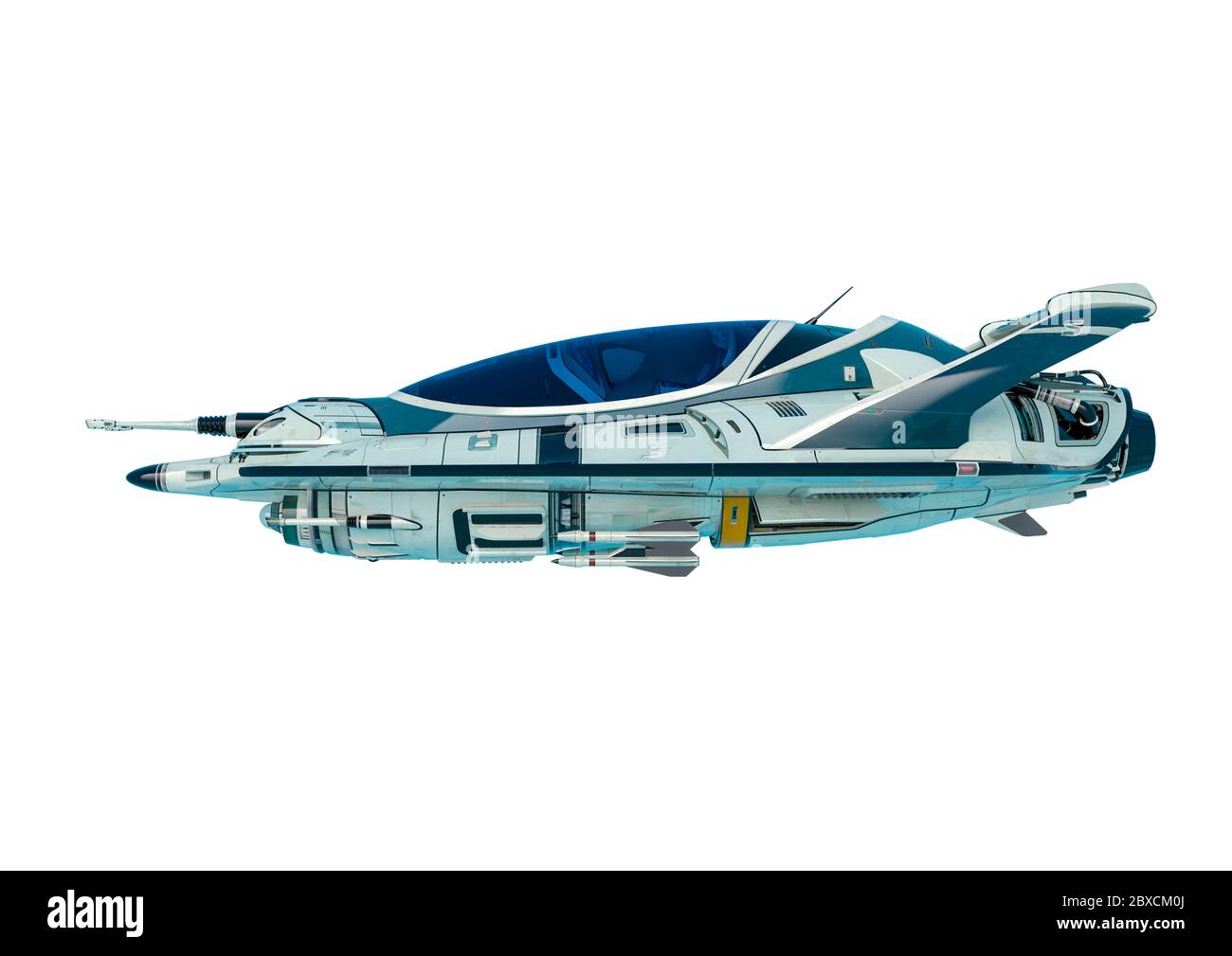 small space ship in a white background . This small space ship in ...