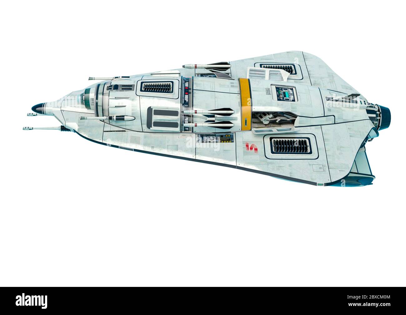 small space ship in a white background . This small space ship in ...