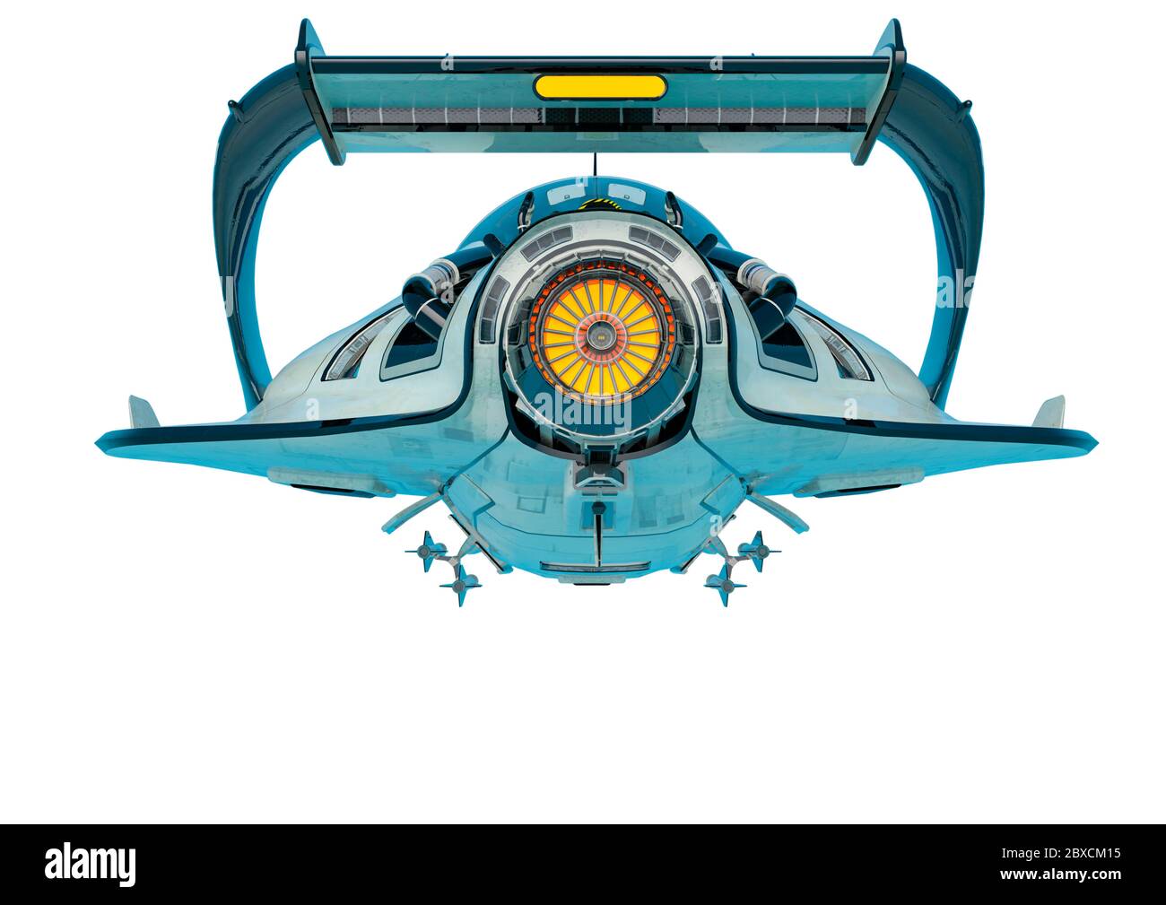 small space ship in a white background . This small space ship in ...