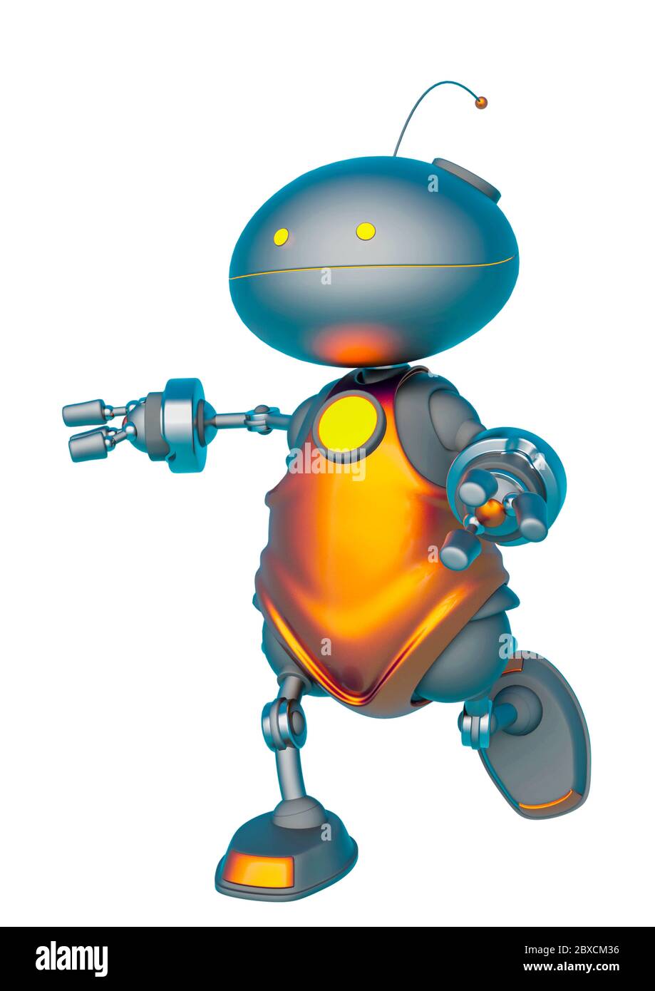 mini bot in a white background. This robot in clipping path is very ...
