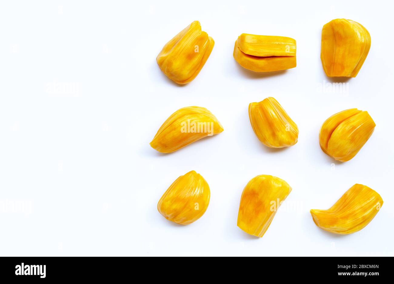 Ripe Jackfruit isolated on white background Stock Photo - Alamy
