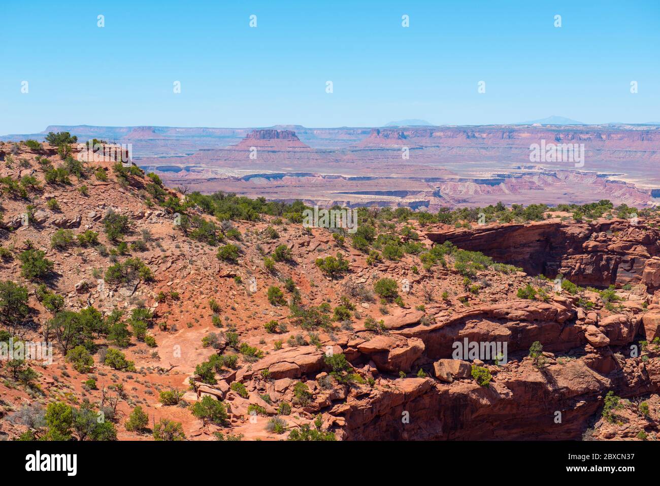 Canyon viewed from Candlestick Tower Overlook in Canyonlands National ...