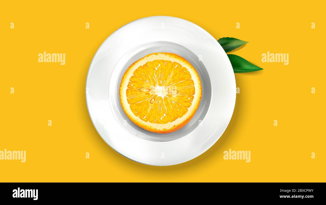 Orange fruit jam on Stock Vector Images - Alamy