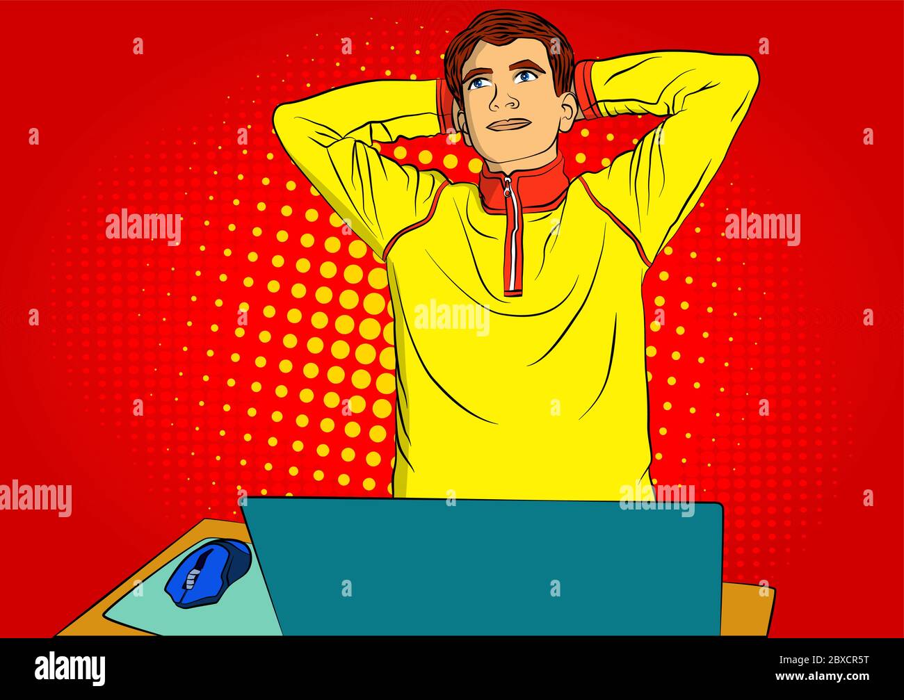 Self employed salesman Stock Vector Images - Alamy