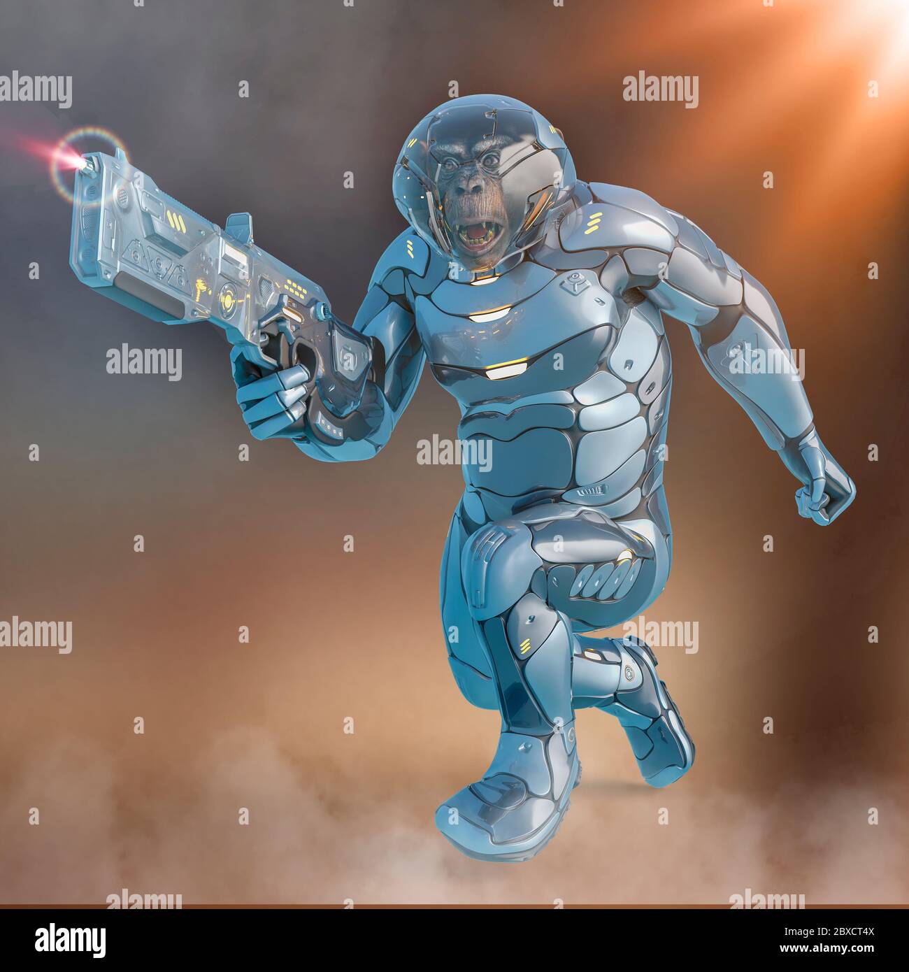 Monkey with gun hi-res stock photography and images - Alamy