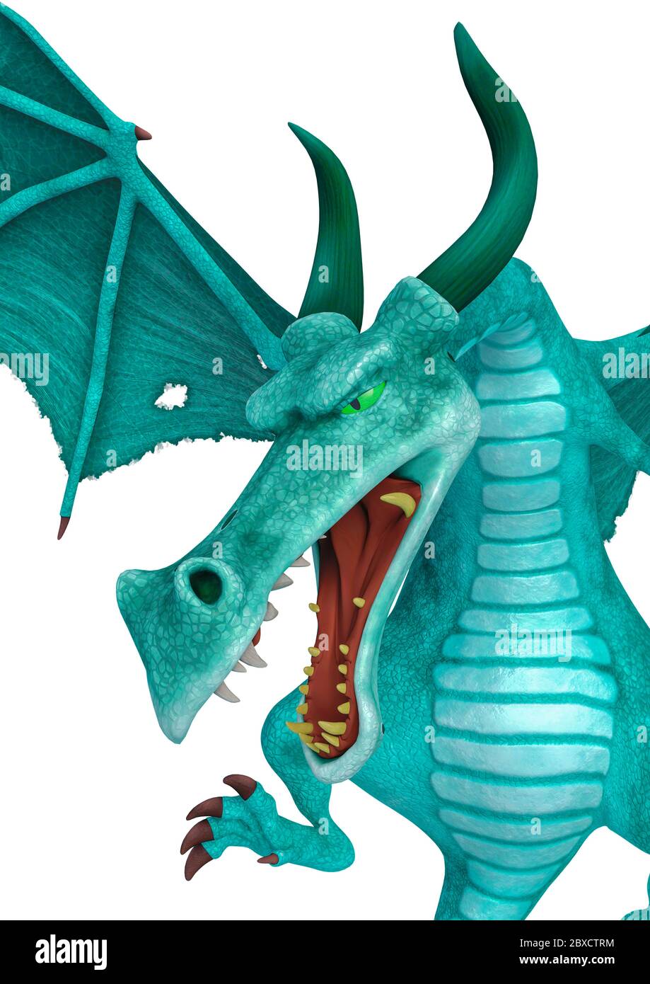dragon cartoon in a white background will put some fun at yours ...
