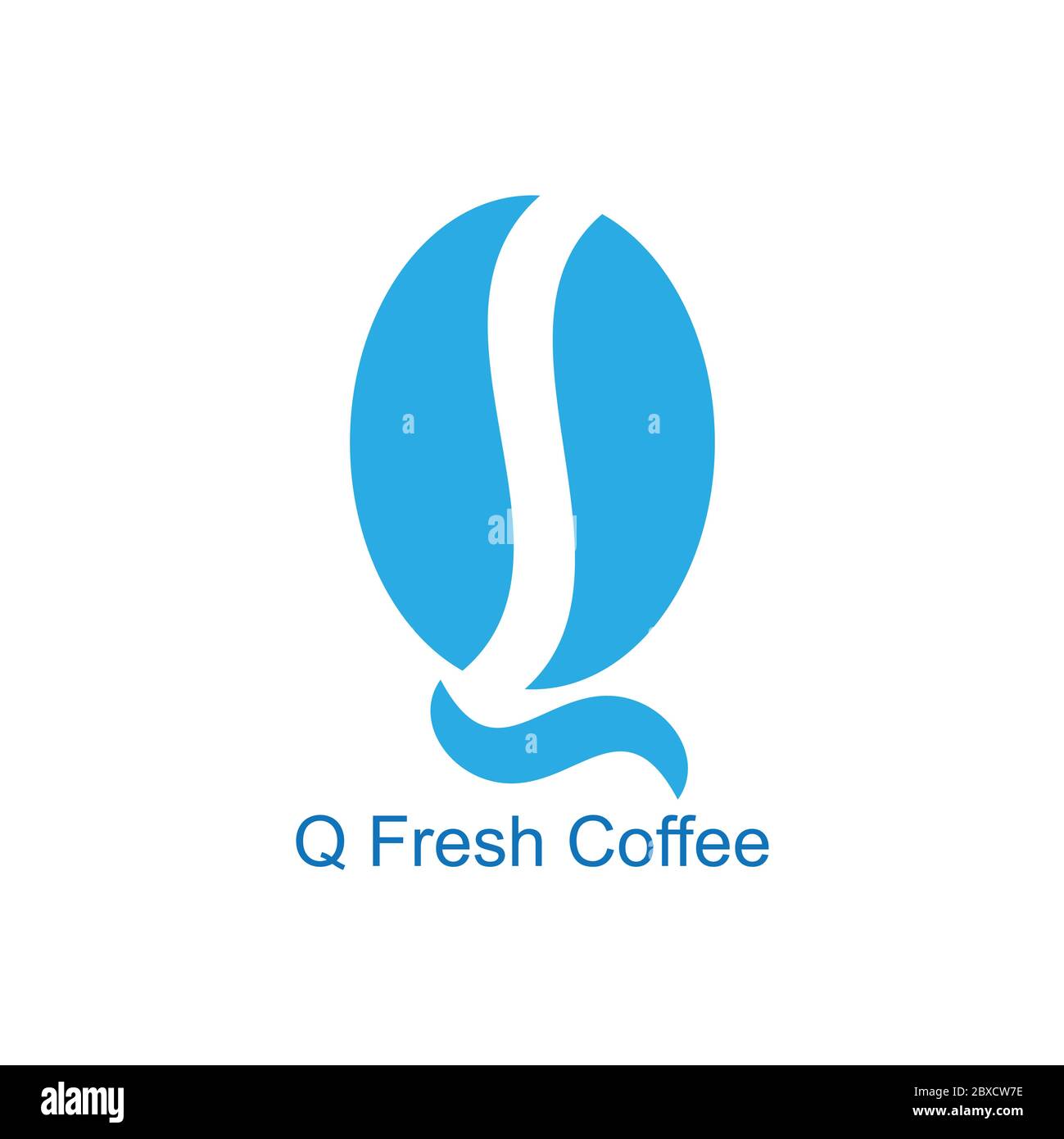 letter q coffee bean fresh shape logo vector Stock Vector Image & Art ...