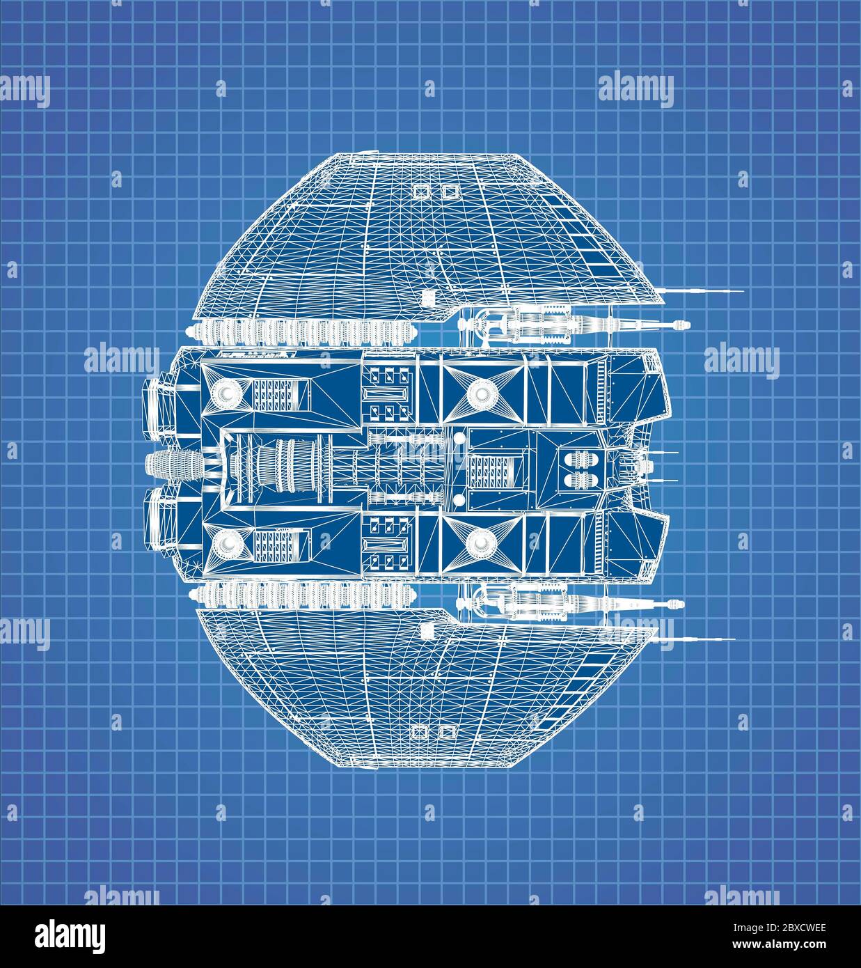 Alien Spaceship Blueprints