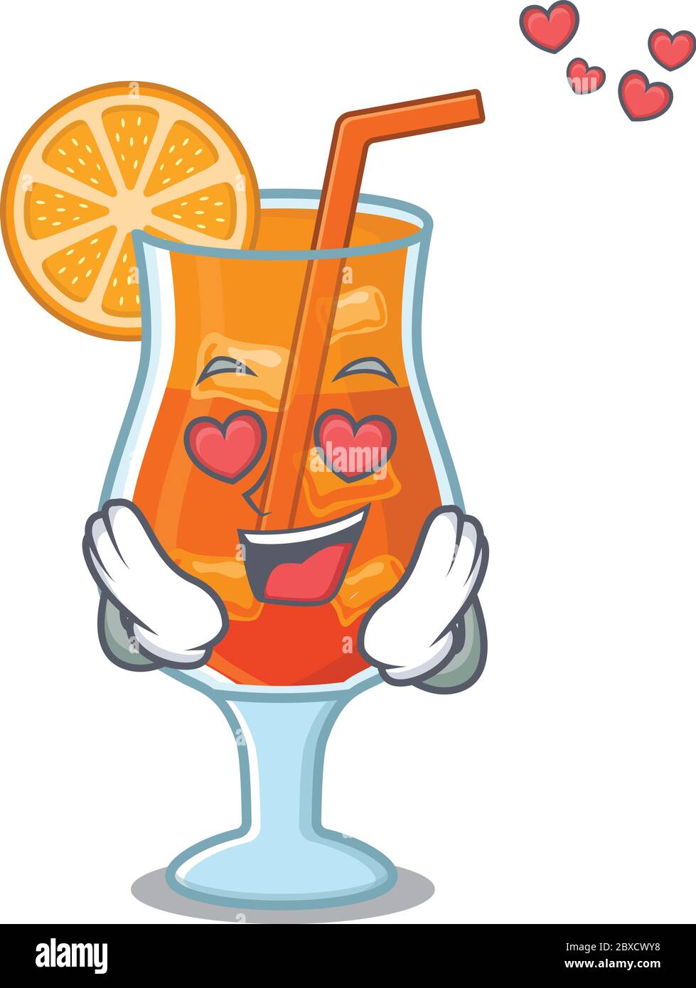 Highball cocktail pineapple Stock Vector Images - Alamy