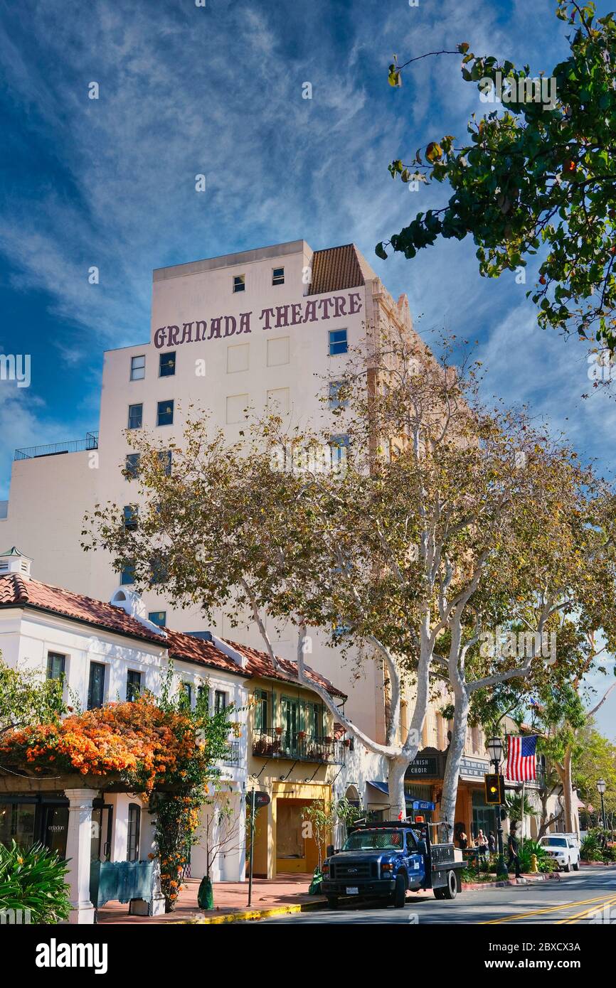 Granada theatre santa barbara hi-res stock photography and images - Alamy