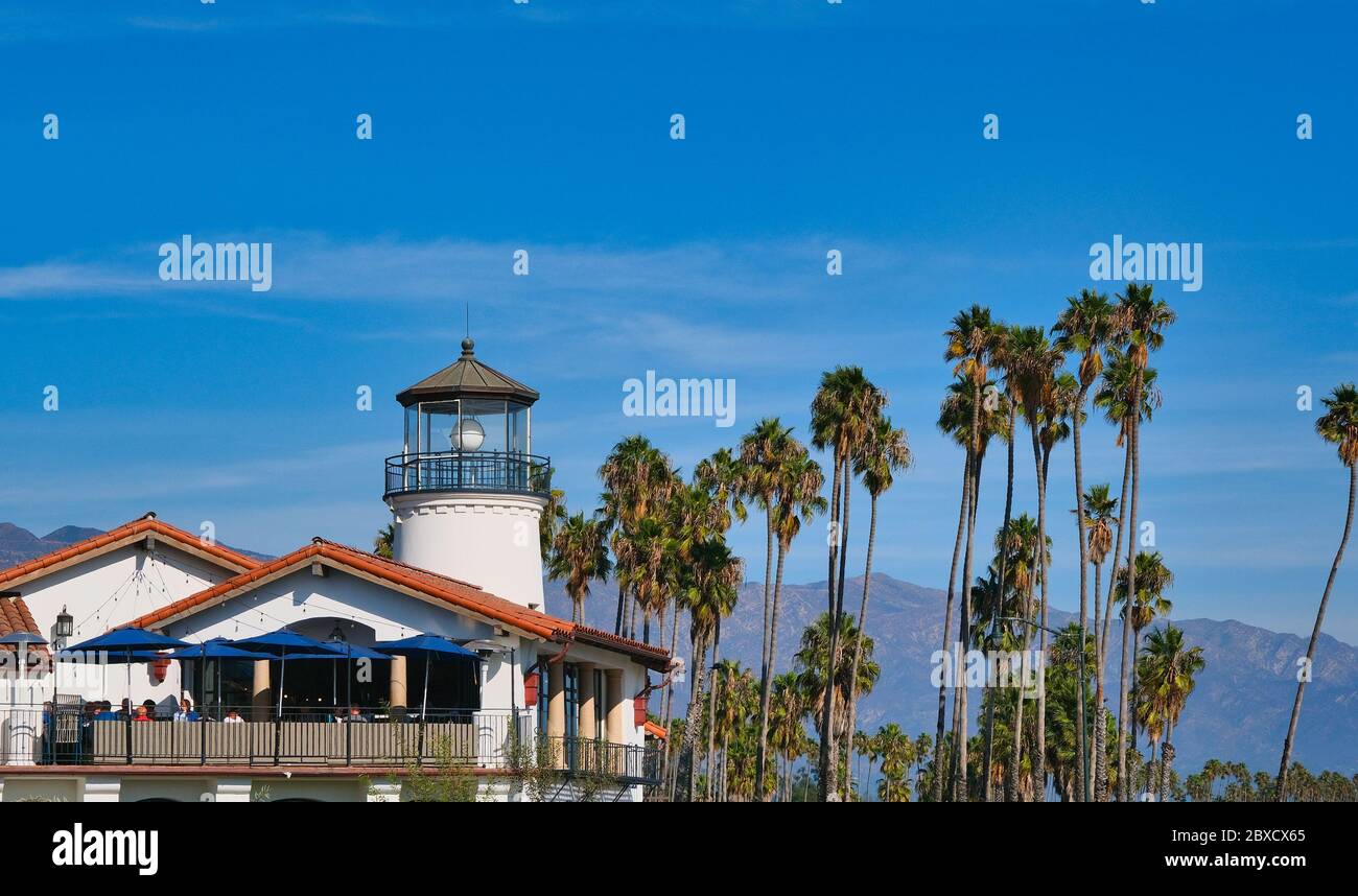 Patio Restaurant at LIghthouse Stock Photo - Alamy
