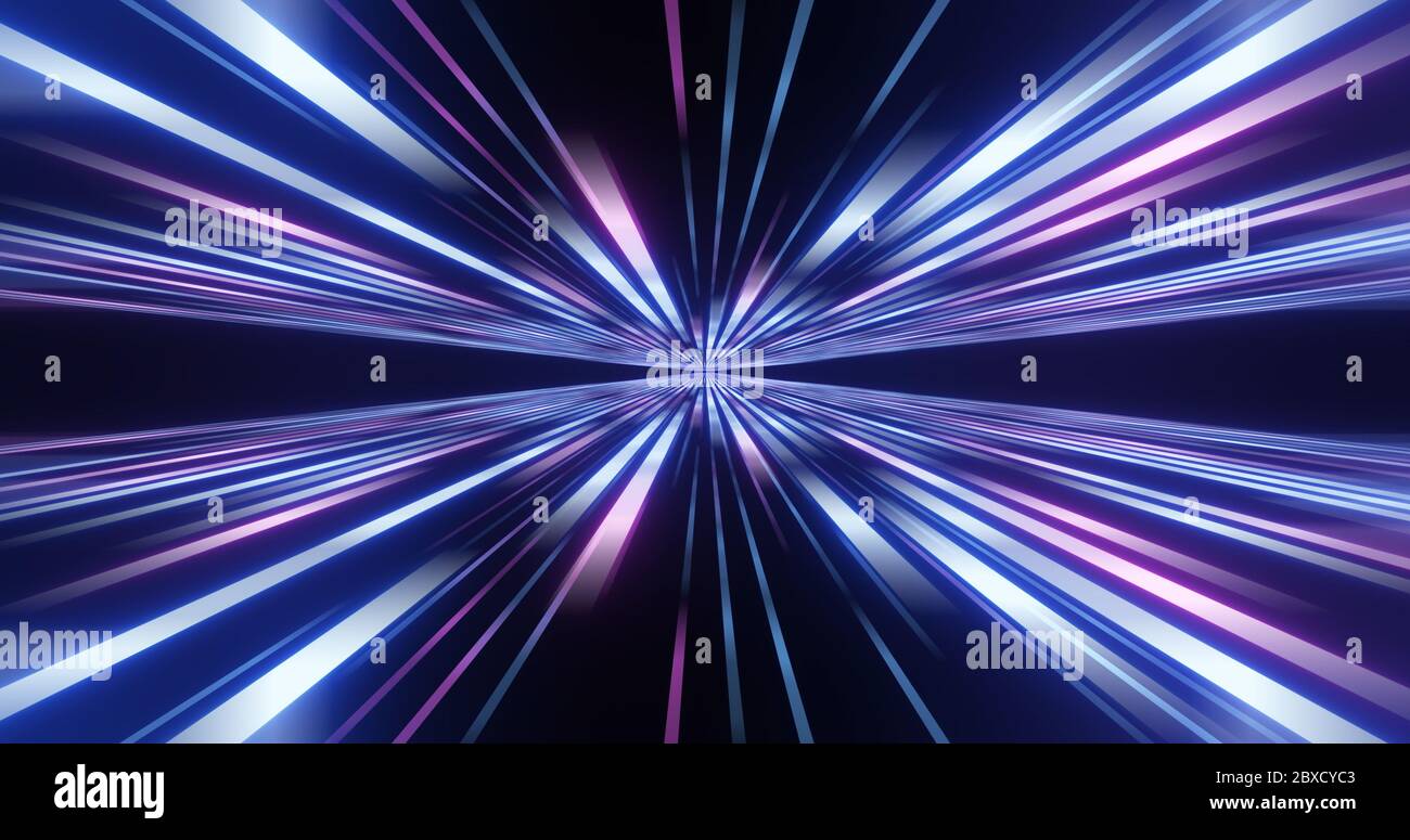 Abstract image of high speed. Pink blue lines composition. Abstract ...