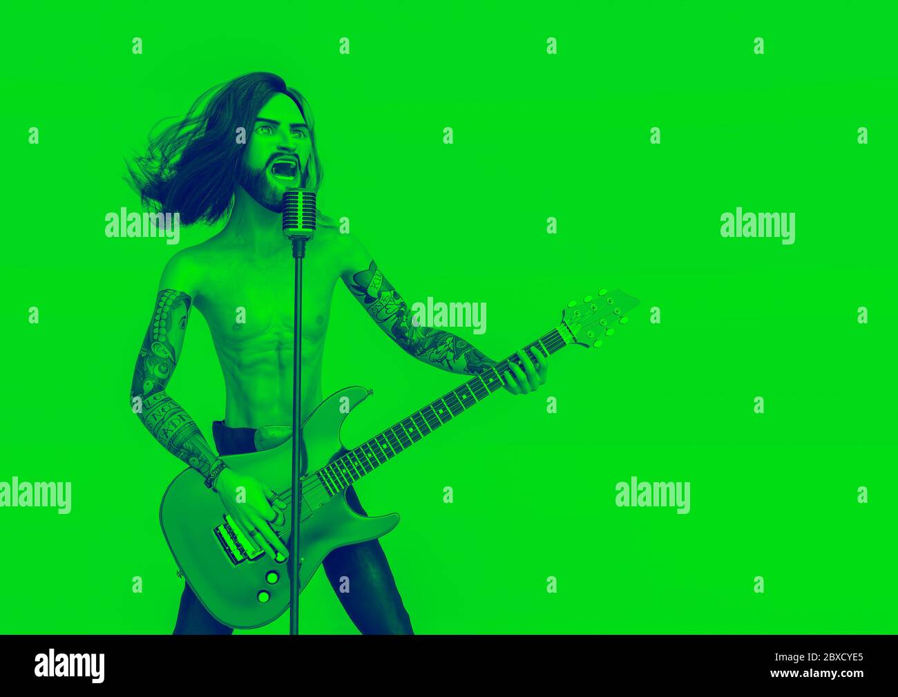 rock star lead singer cartoon. This rock star will put some action at ...