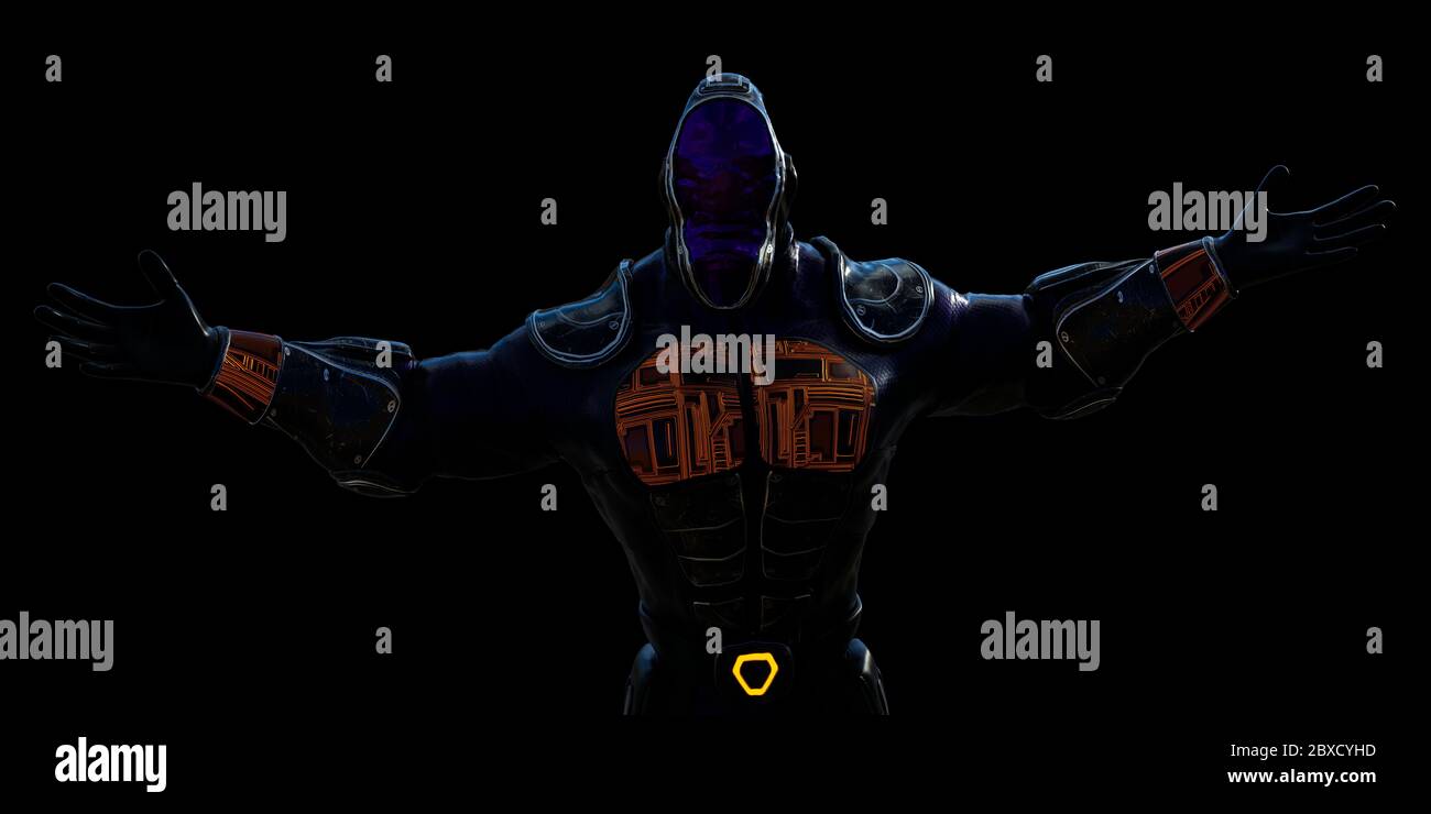 cyber ninja cartoon. This ninja will put some action at yours creations ...