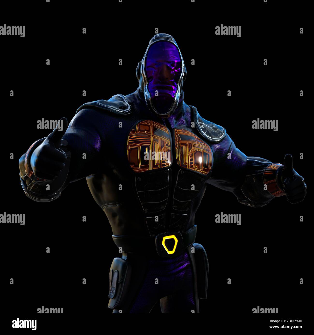 cyber ninja cartoon. This ninja will put some action at yours creations ...