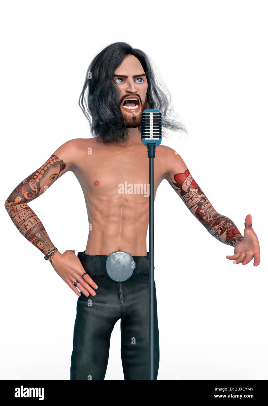 rock star lead singer cartoon. This rock star will put some action at ...