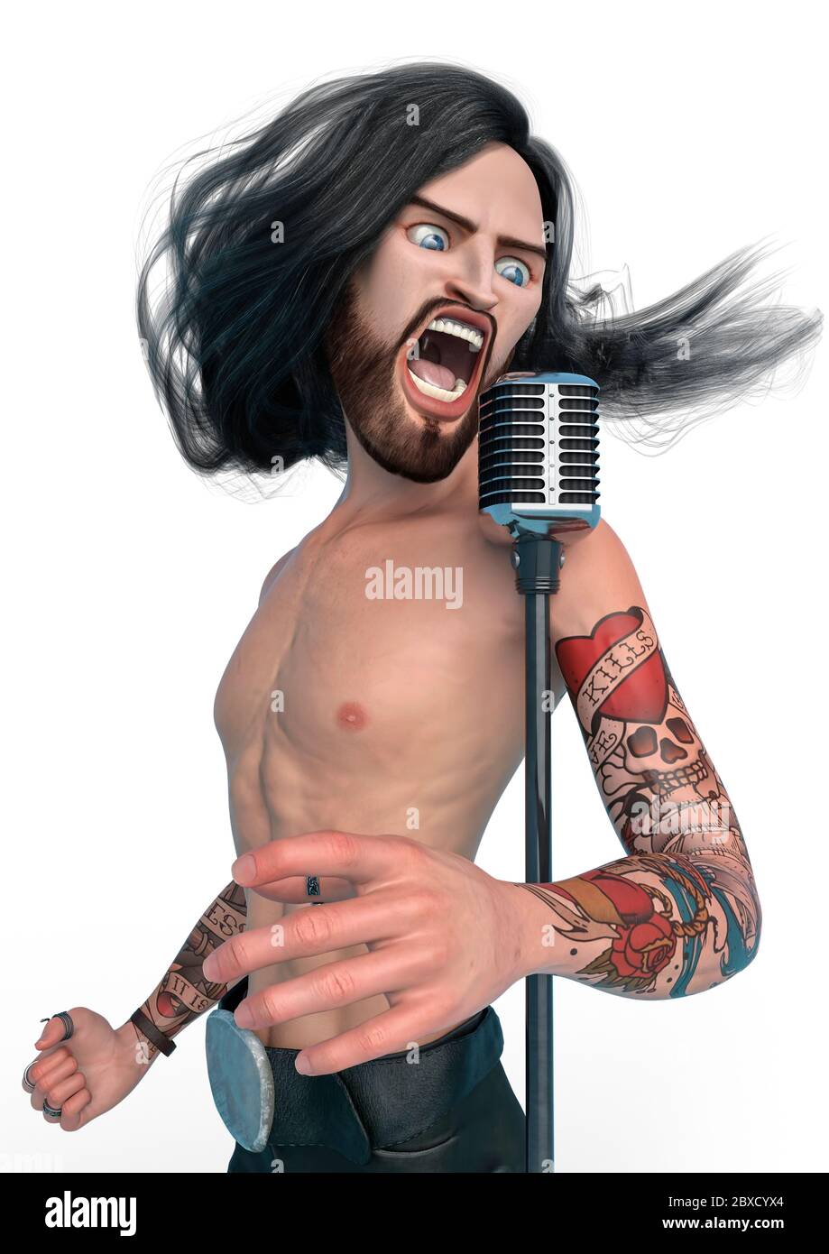 rock star lead singer cartoon. This rock star will put some action at ...