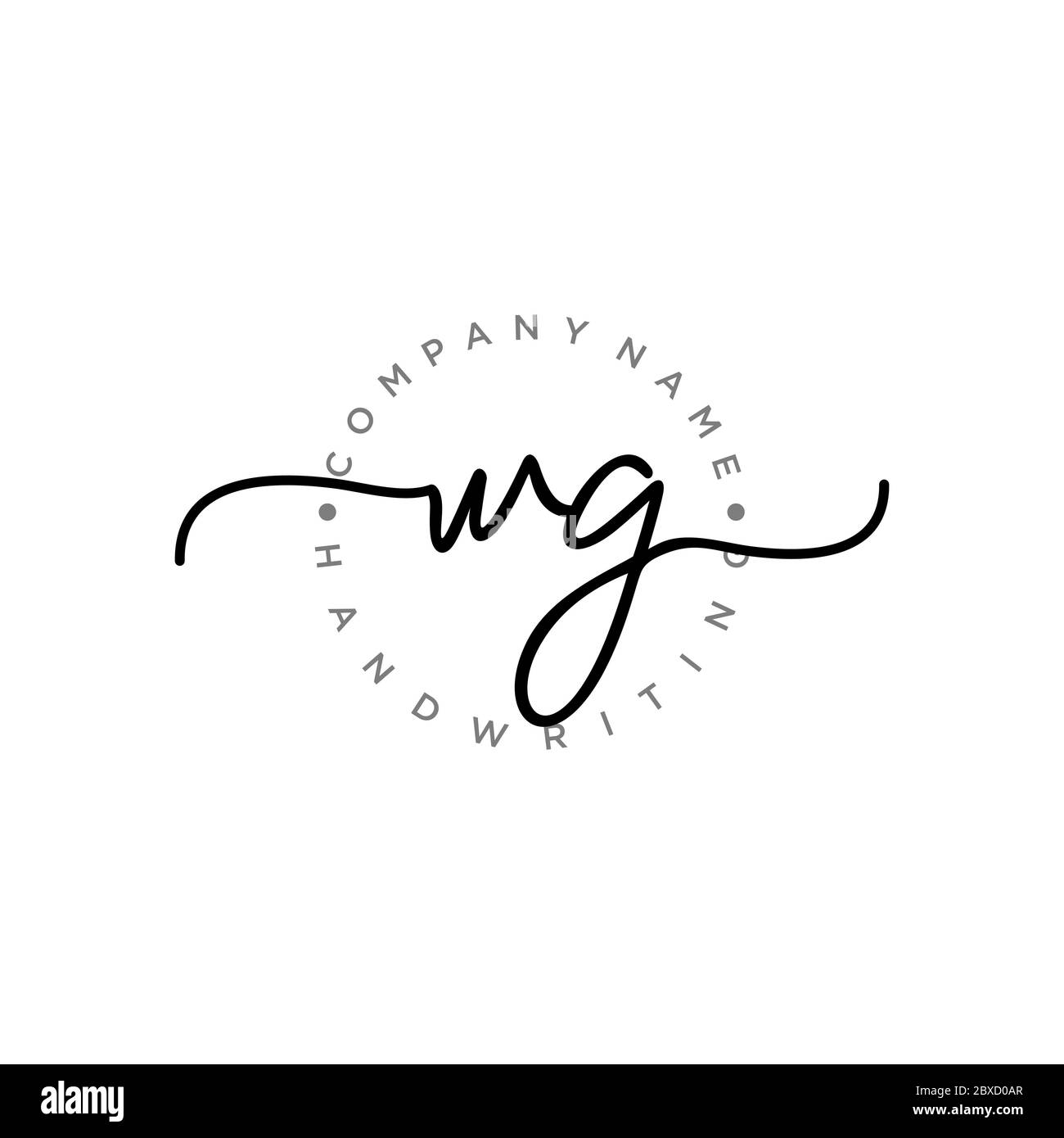 Wg initials logo Stock Vector Images - Alamy