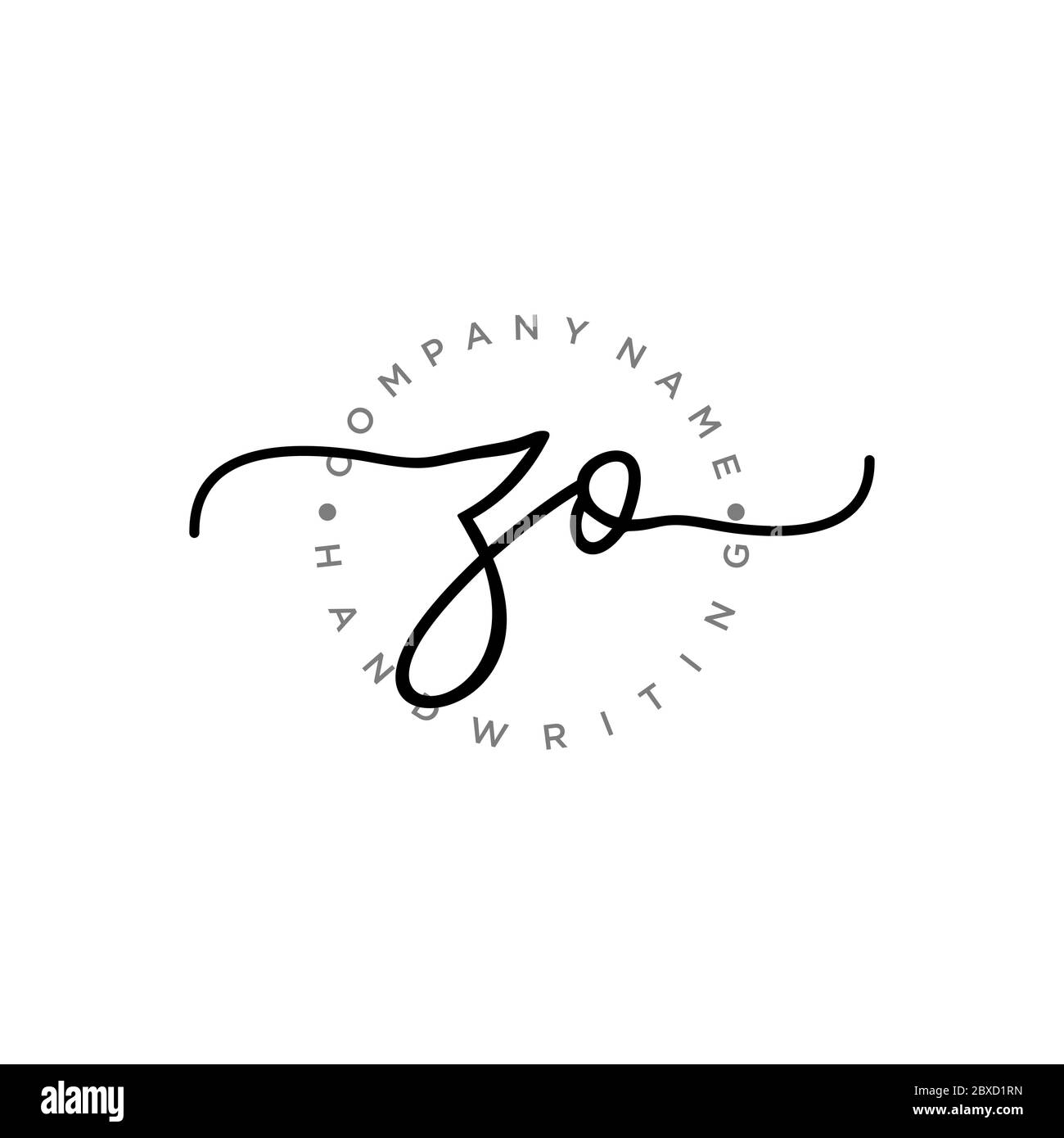 Zo initials logo hi-res stock photography and images - Alamy