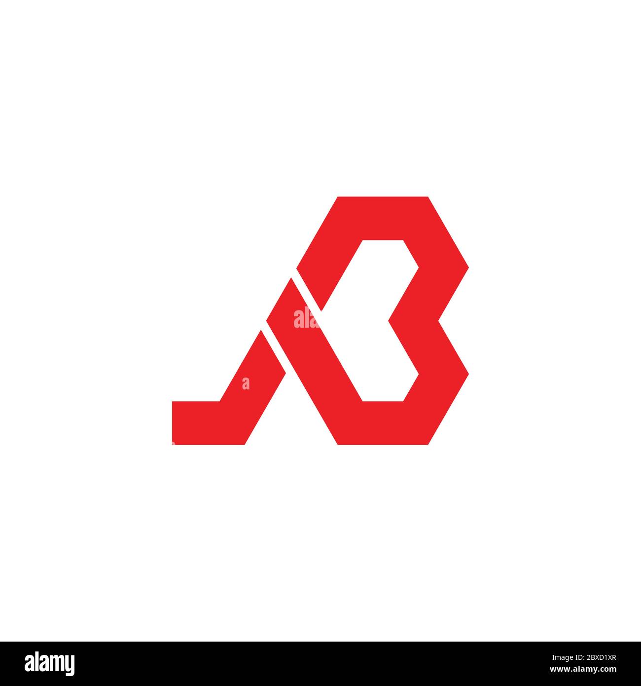 letter ab simple geometric design logo vector Stock Vector Image & Art ...