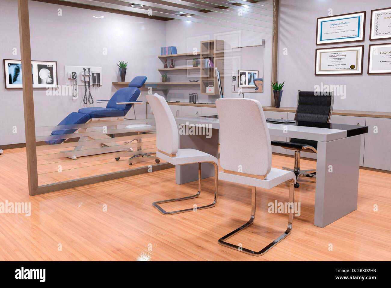 Doctors Examination Table Chair Bed High Resolution Stock Photography ...