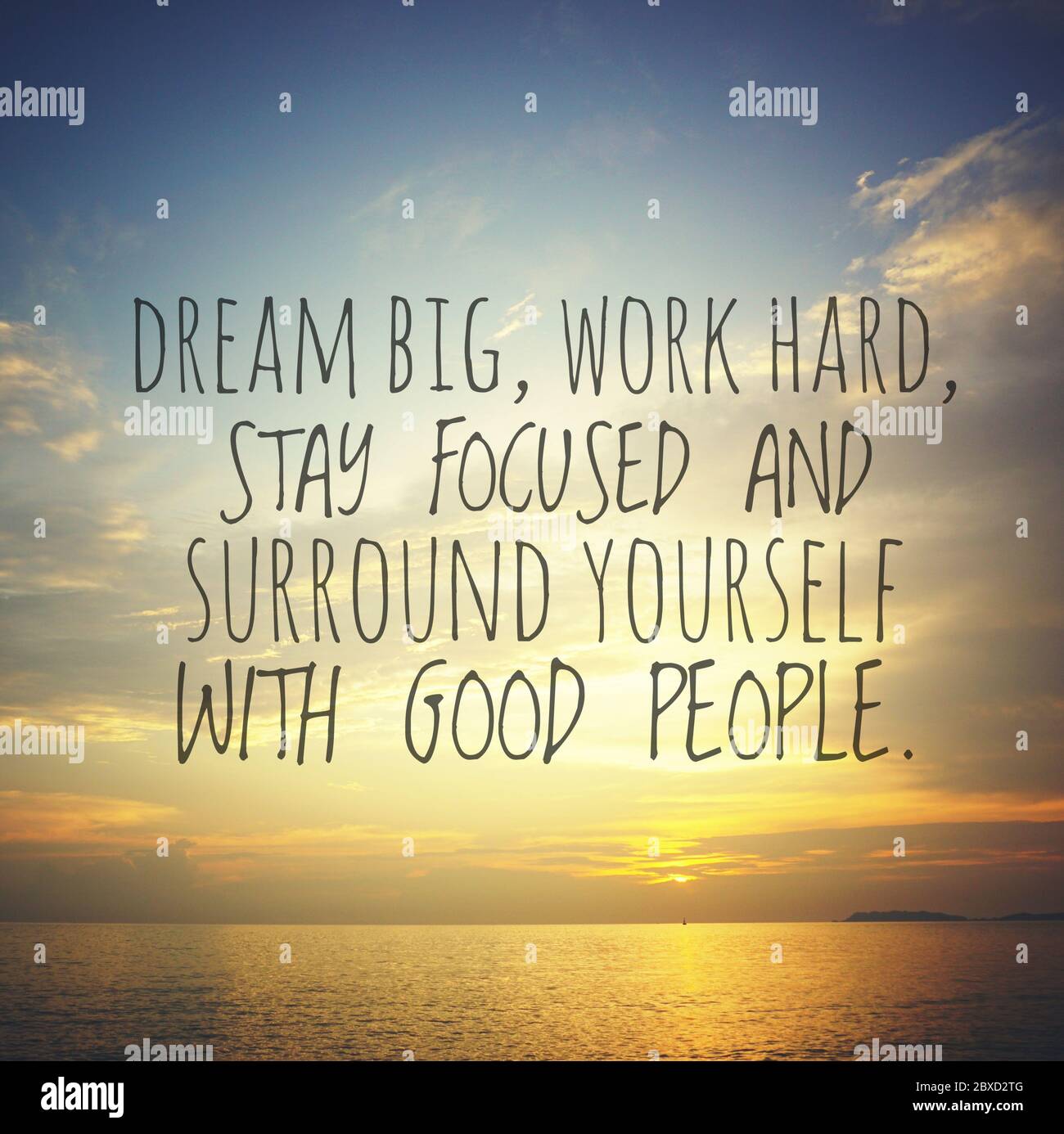 Inspirational motivating quotes on nature background Stock Photo - Alamy