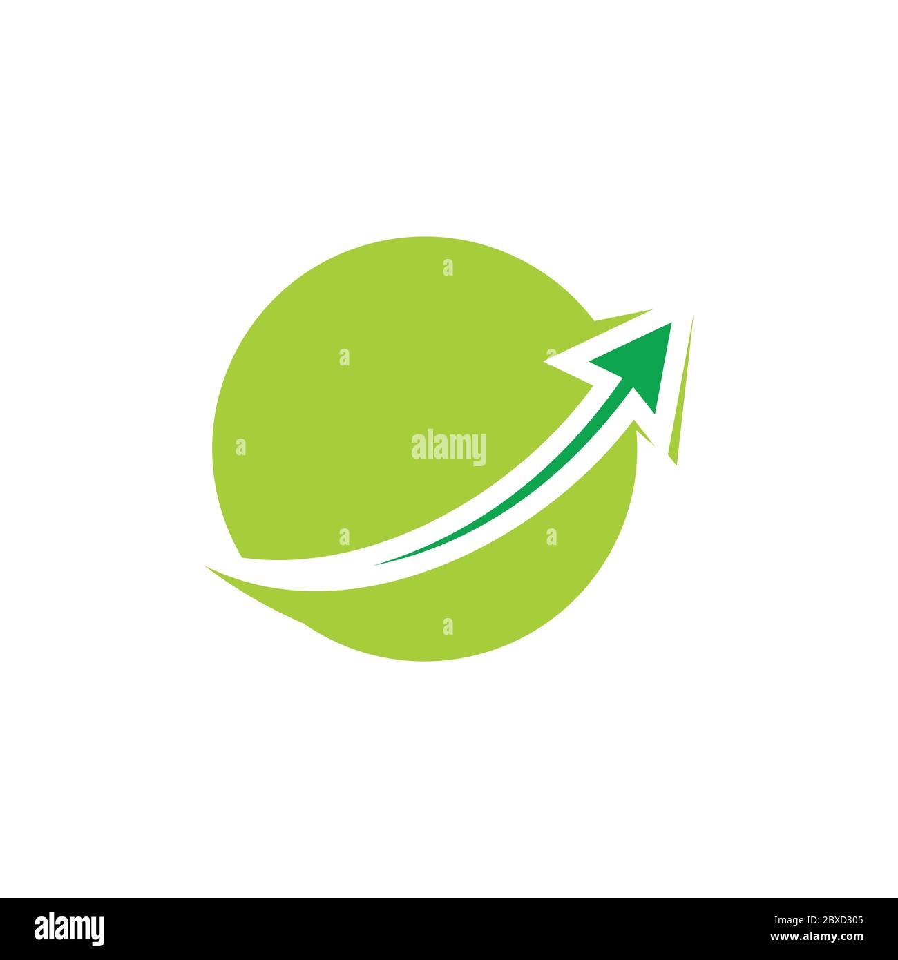 simple green arrow earth logo vector Stock Vector Image & Art - Alamy
