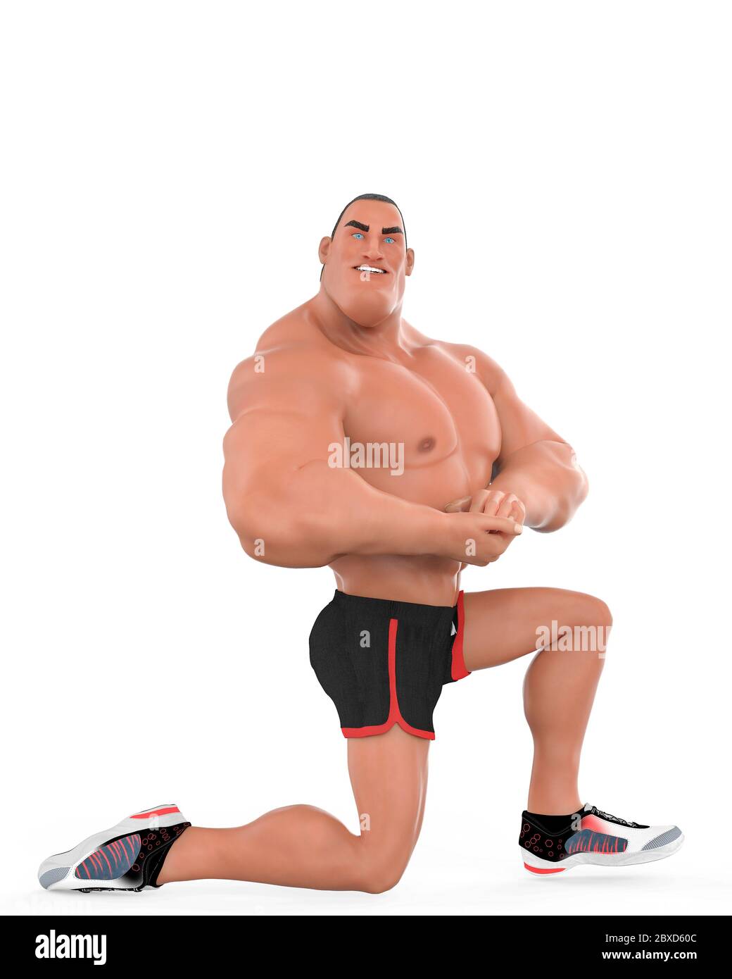 Cartoon Muscle Man High Resolution Stock Photography and Images - Alamy