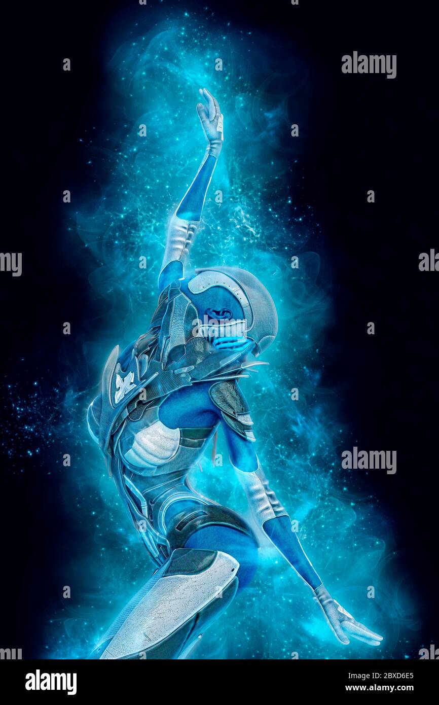 Alien Blue Background