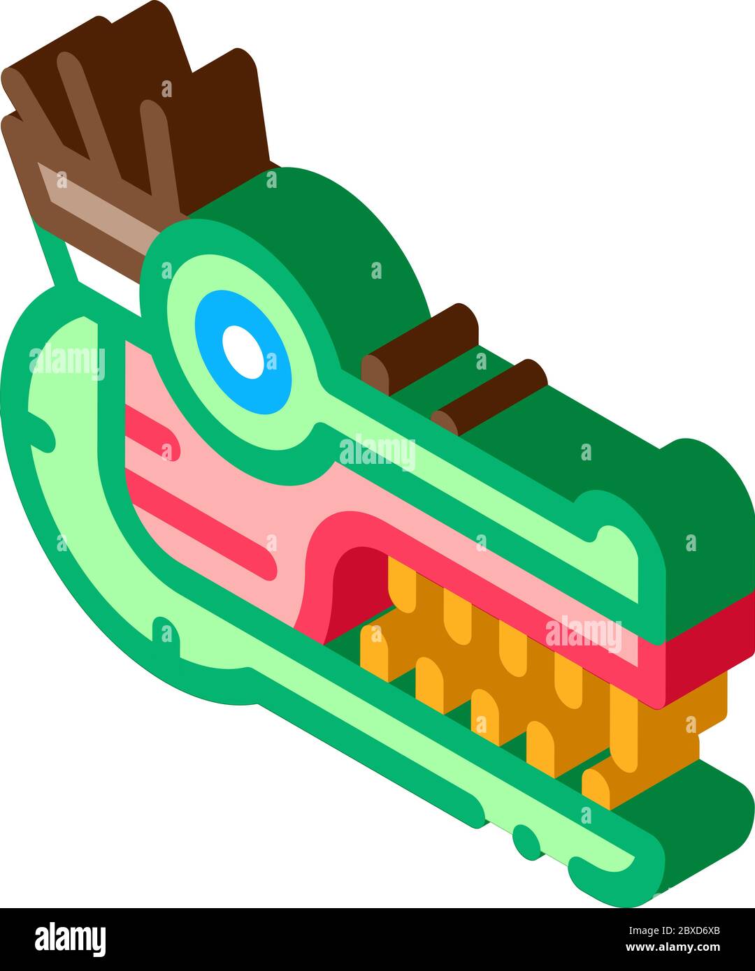 Sacred Totem Animal Head Icon Vector Illustration Stock Vector Image ...