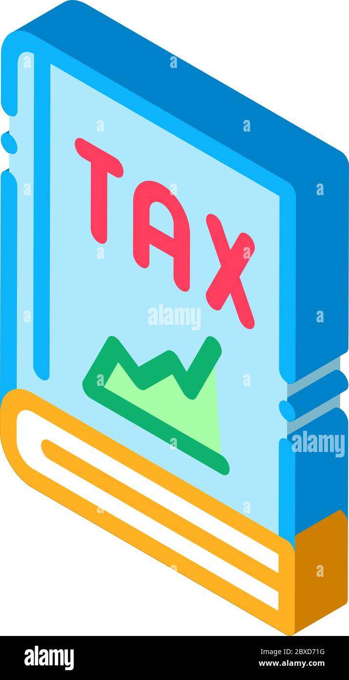 Tax Law Book Isometric Icon Vector Illustration Stock Vector Image ...