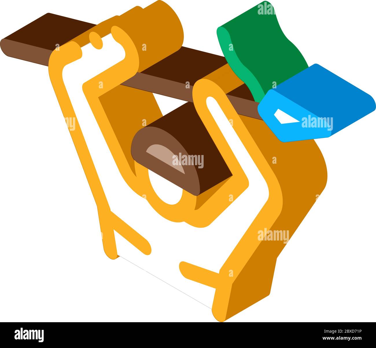 Indigenous Aztec with Spear Outline Illustration Stock Vector Image ...