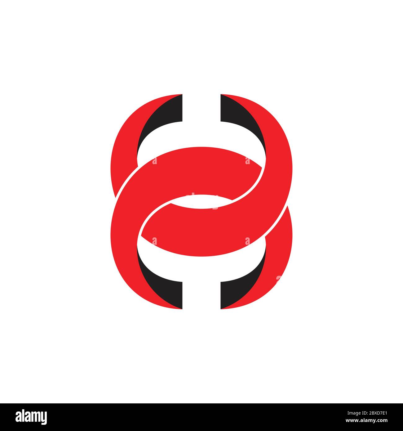 3d linked ring logo vector Stock Vector Image & Art - Alamy