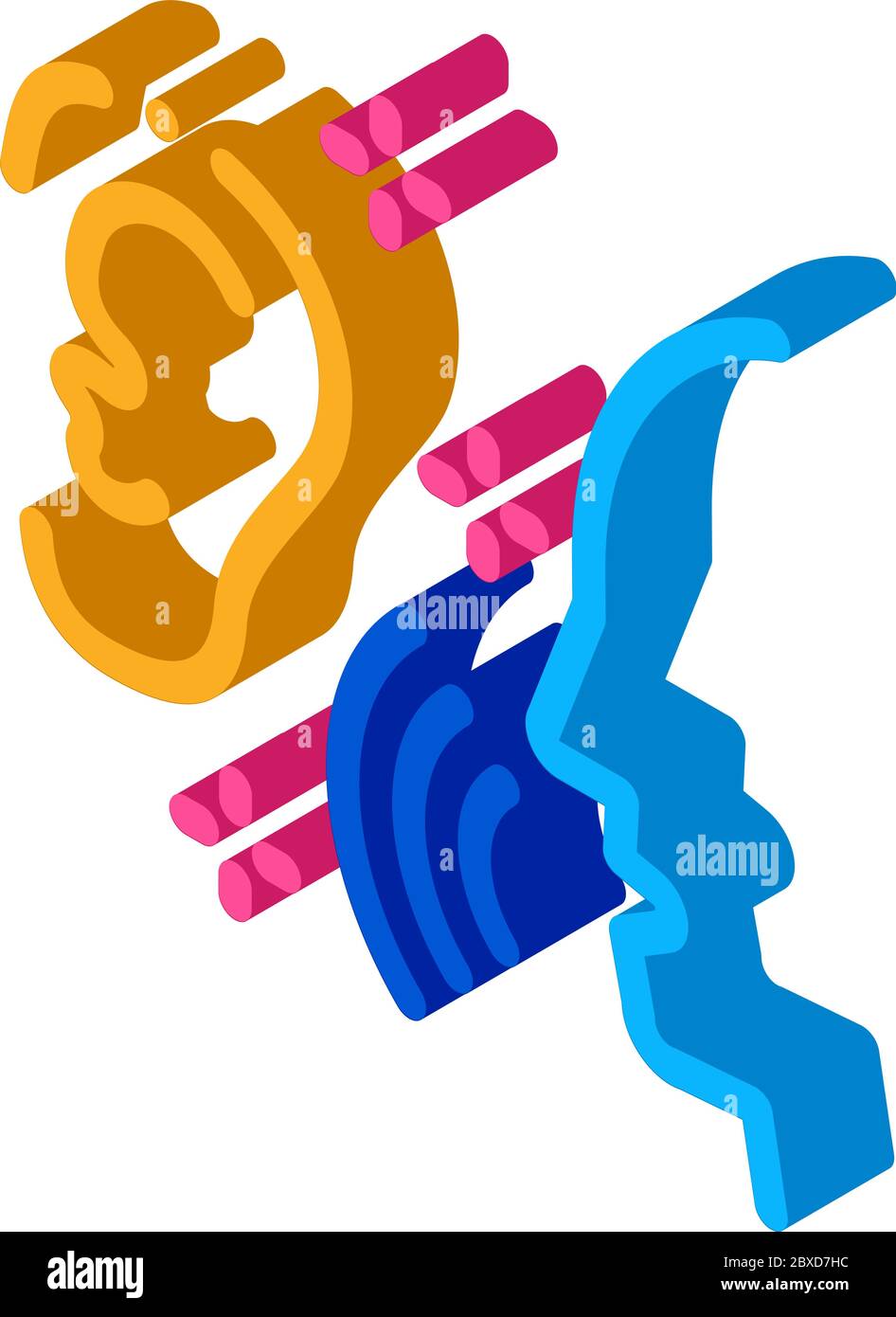 Listening to Human Singing Vector Illustration Stock Vector Image & Art ...