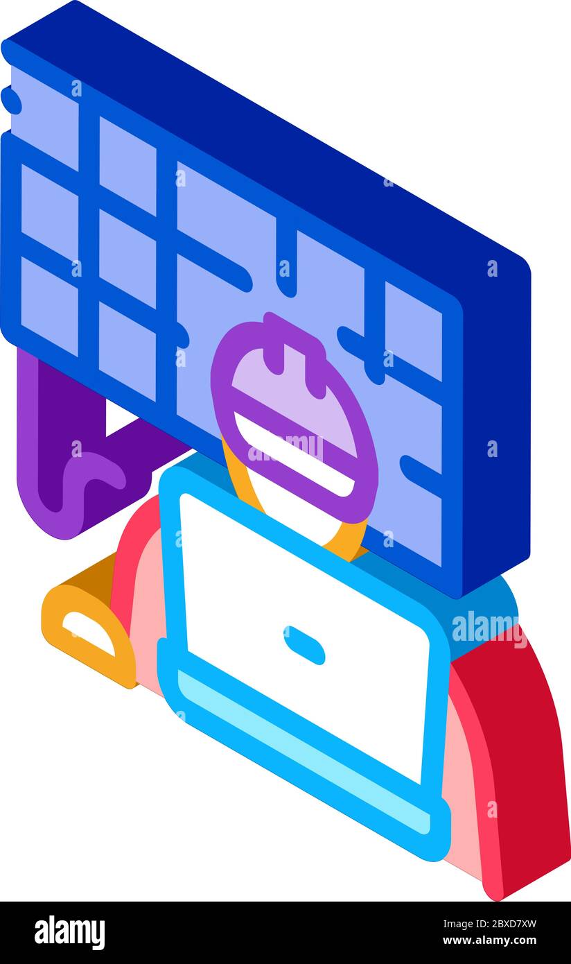 solar technician isometric icon vector illustration Stock Vector Image ...